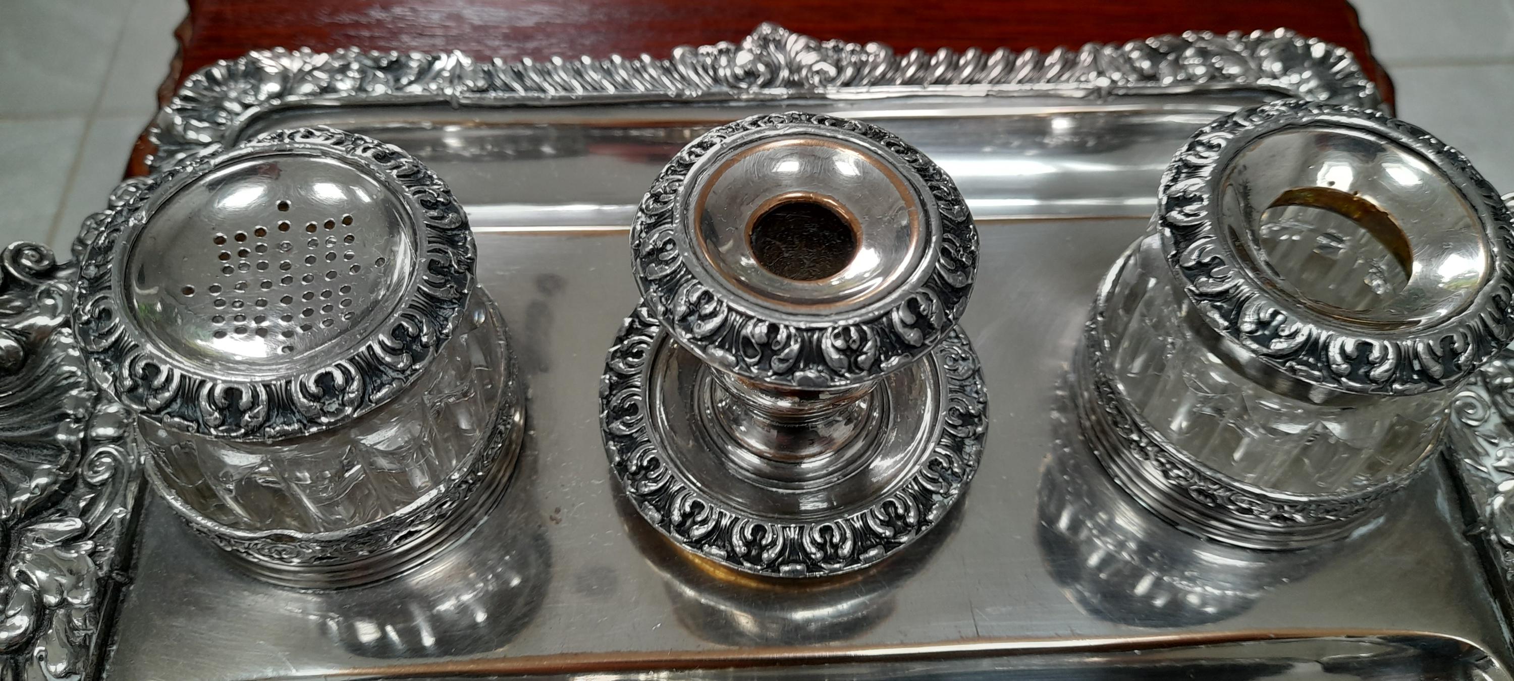 Ornate Desk Set, Victorian Era, Silver Plate - Etsy