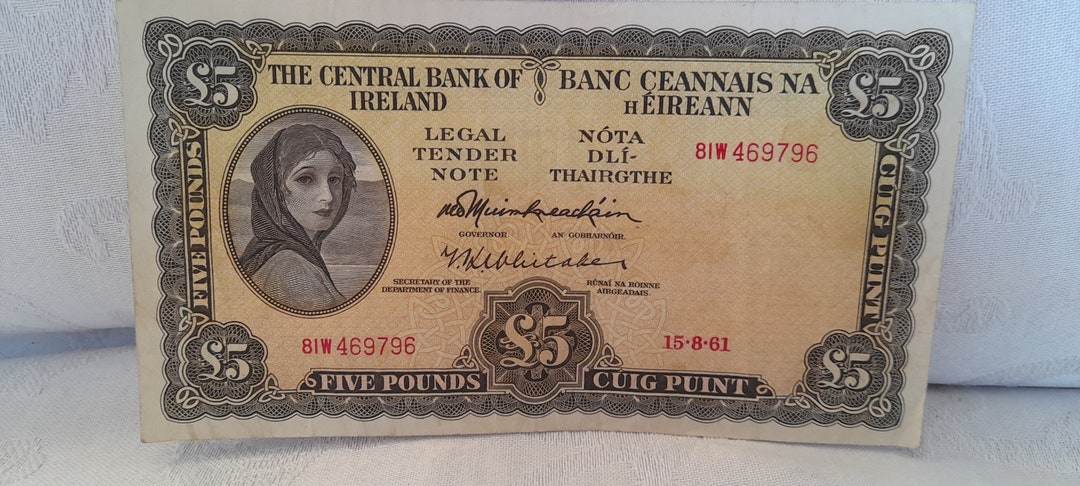 Lady Lavery Five Pound Note, August 1961 - Etsy