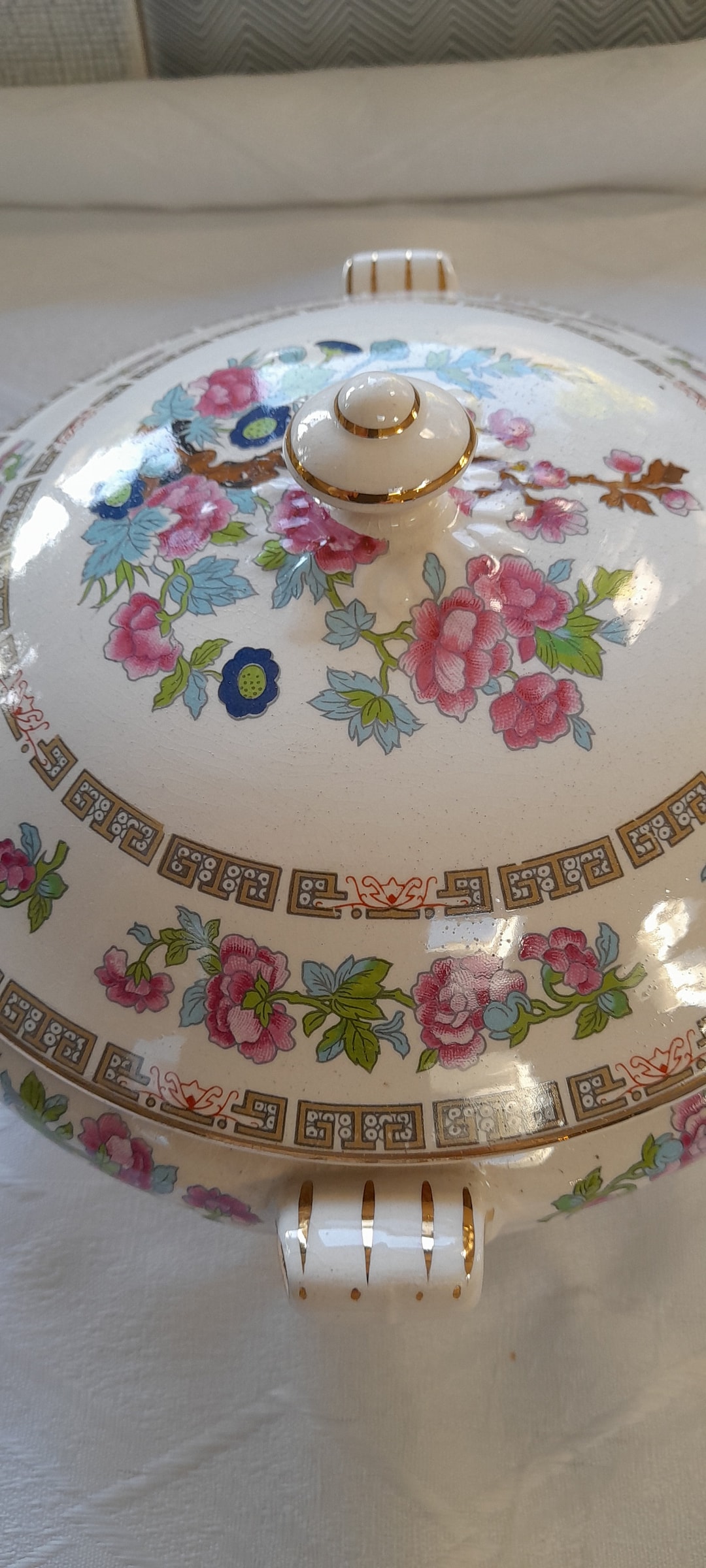 Arklow Pottery Tureen, Famil Rose Pattern - Etsy