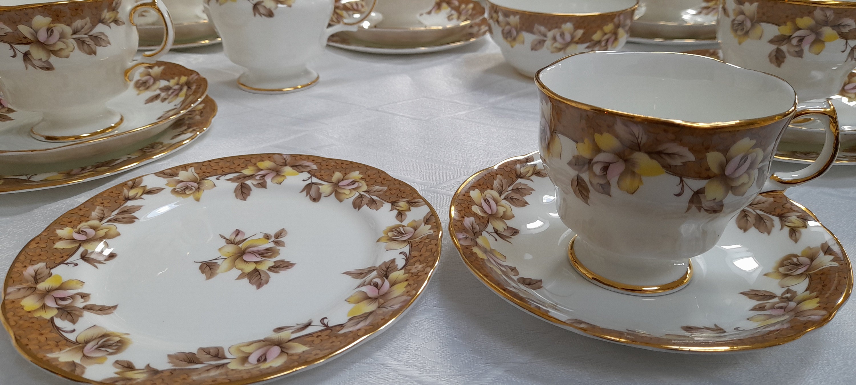 Arklow Pottery Tea Set, Elegance Pattern, 21 Pieces - Etsy