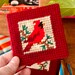 Red Cardinal Plastic Canvas Coasters - Etsy