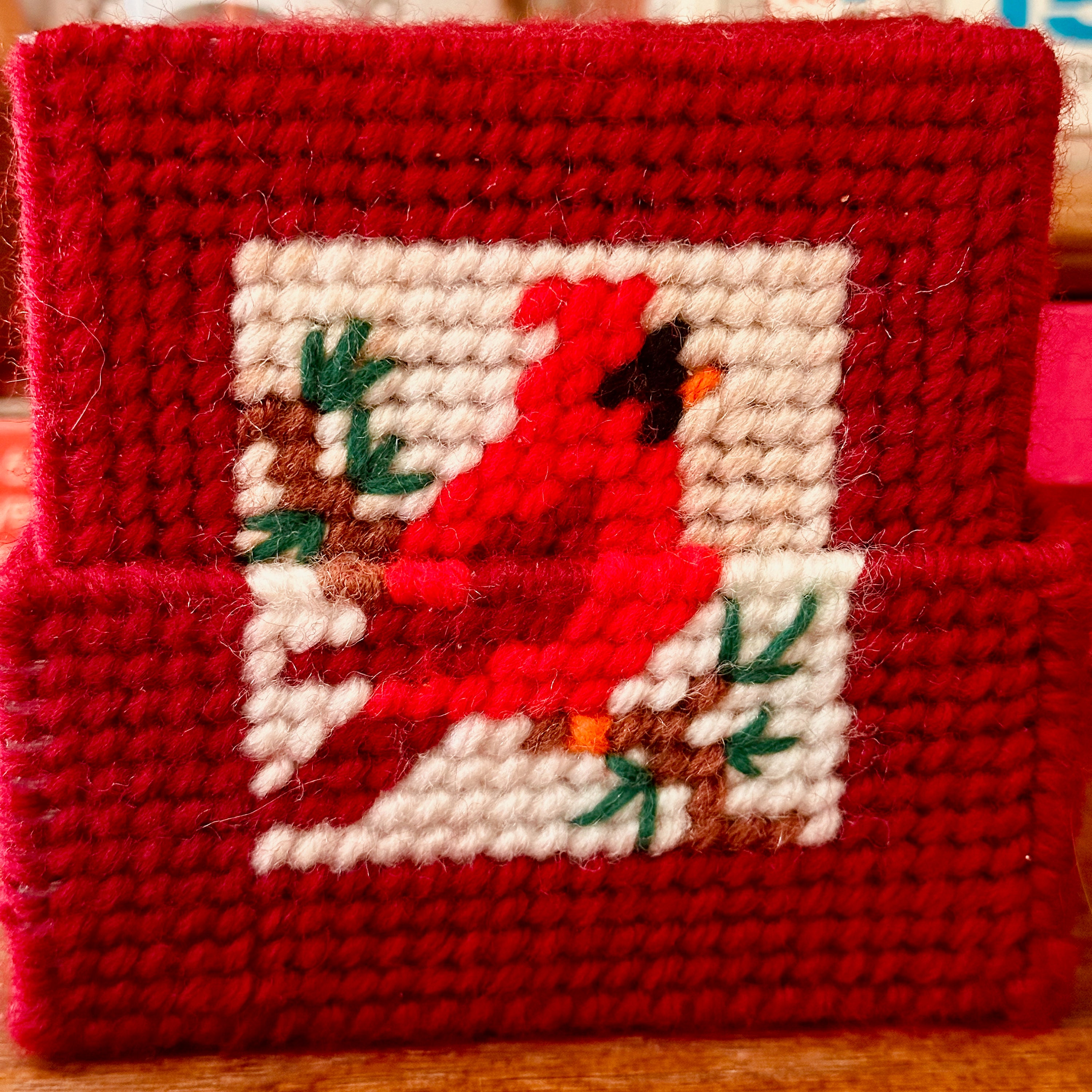 Red Cardinal Plastic Canvas Coasters - Etsy