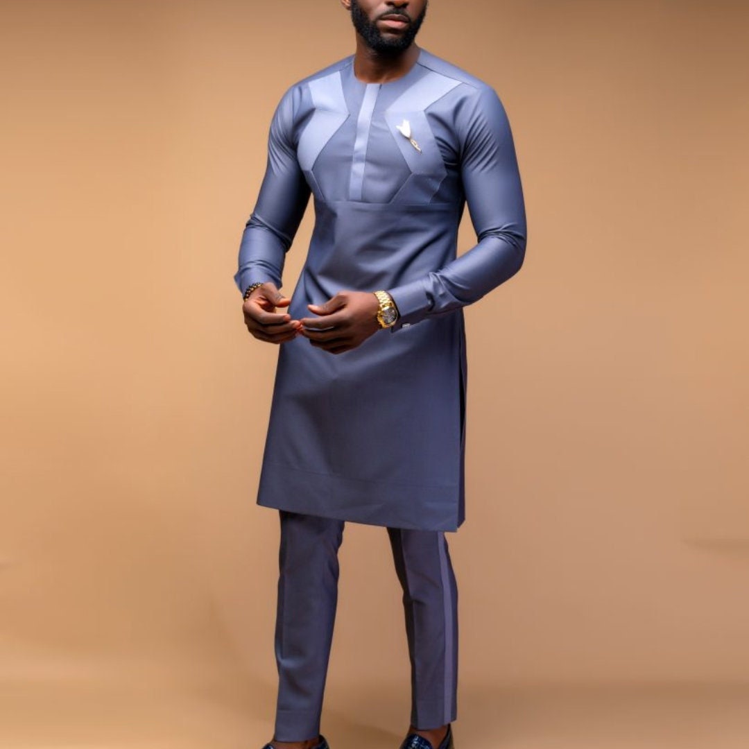 African Men Kaftan Custom Size Senator Wear Nigerian Clothing for Men ...