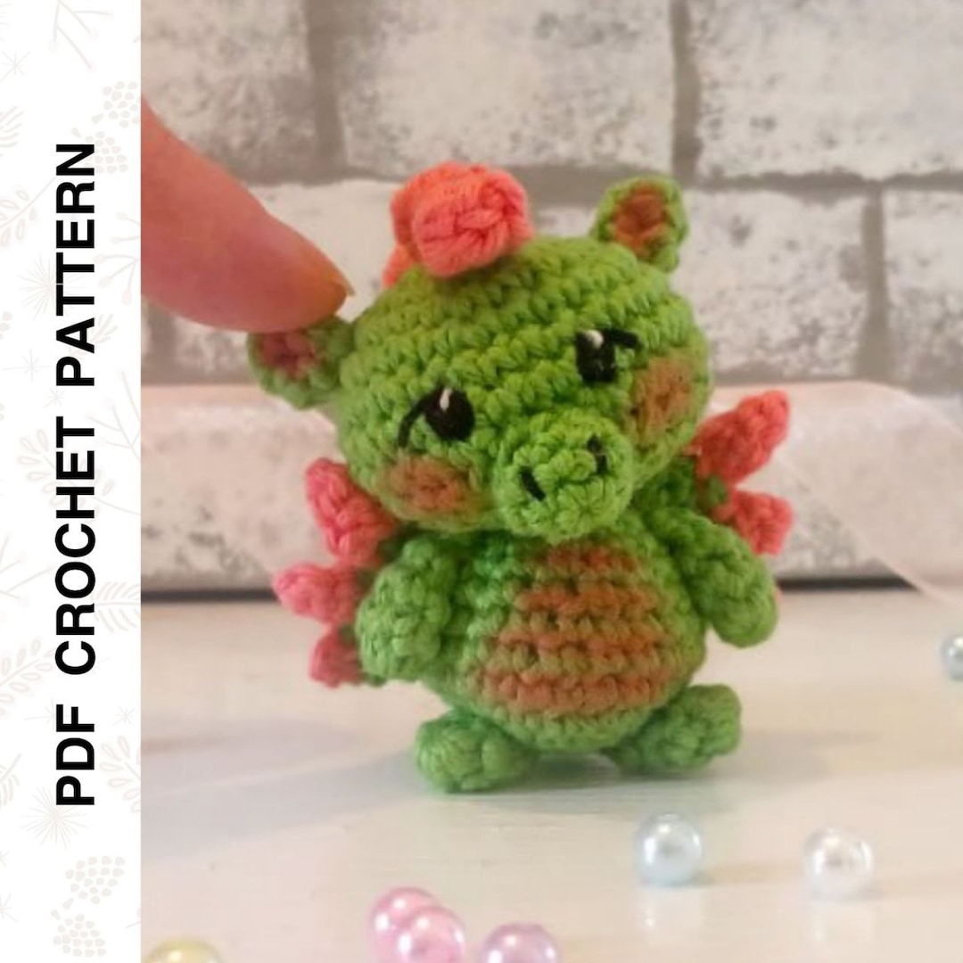 Crochet PATTERN Dragon Amigurumi Cute Mini Animal • PDF in English by ...