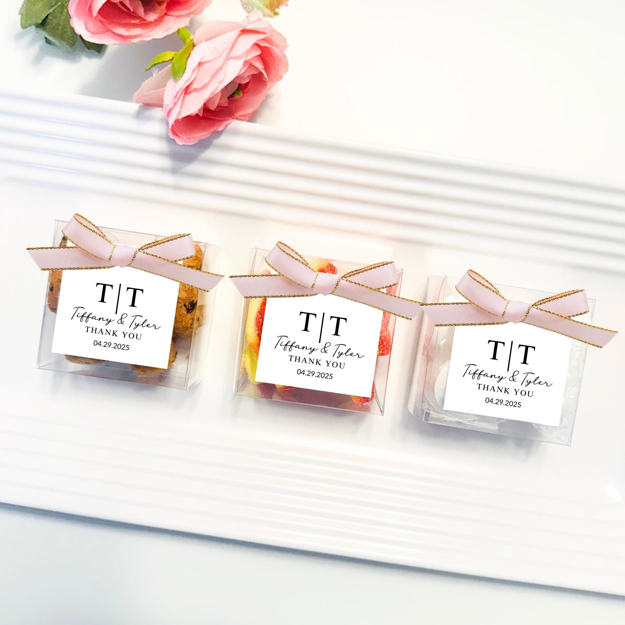 Set of 10 Wedding Favor Boxes, Personalized Favors, Wedding Favors ...