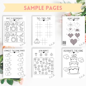 BRIDAL SHOWER Activity Book, Bridal Shower Kids Activity Book, Bridal ...