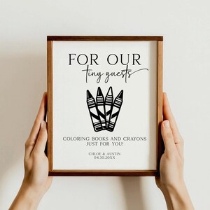 Wedding Kids Coloring Book Sign Template, Coloring Book Sign for ...