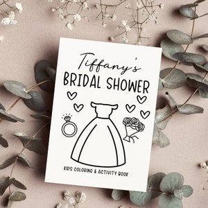 BRIDAL SHOWER Activity Book, Bridal Shower Kids Activity Book, Bridal ...