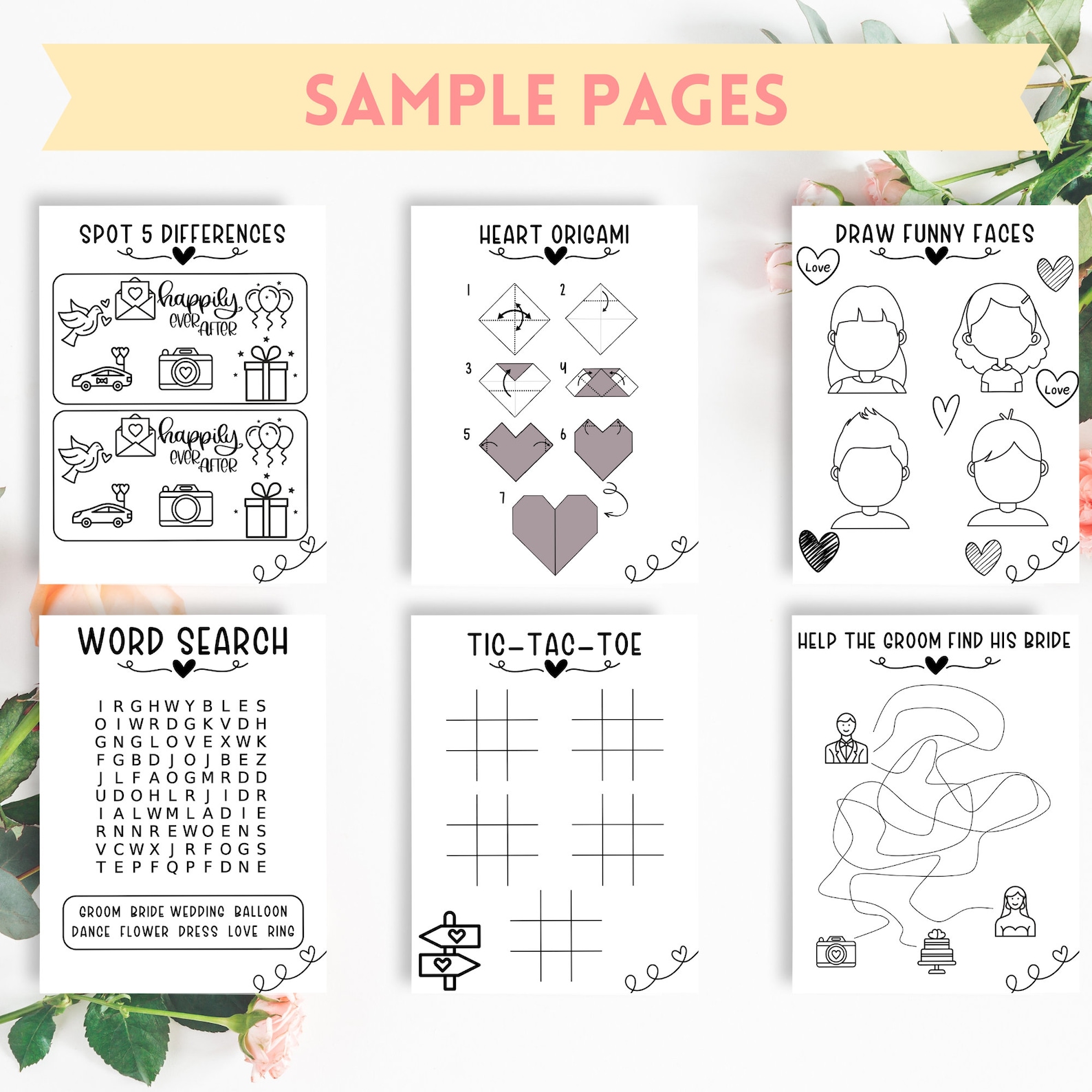 Wedding Activity Book Personalized Kids Activity Book Kids - Etsy