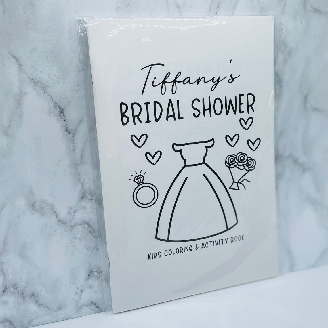 BRIDAL SHOWER Activity Book, Bridal Shower Kids Activity Book, Bridal ...