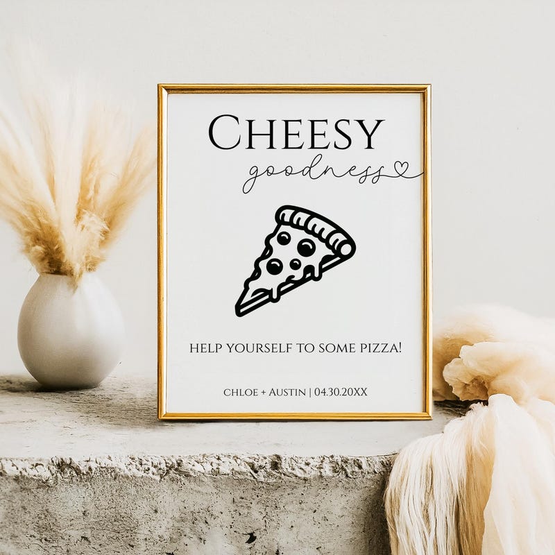 Pizza Wedding Sign - Etsy