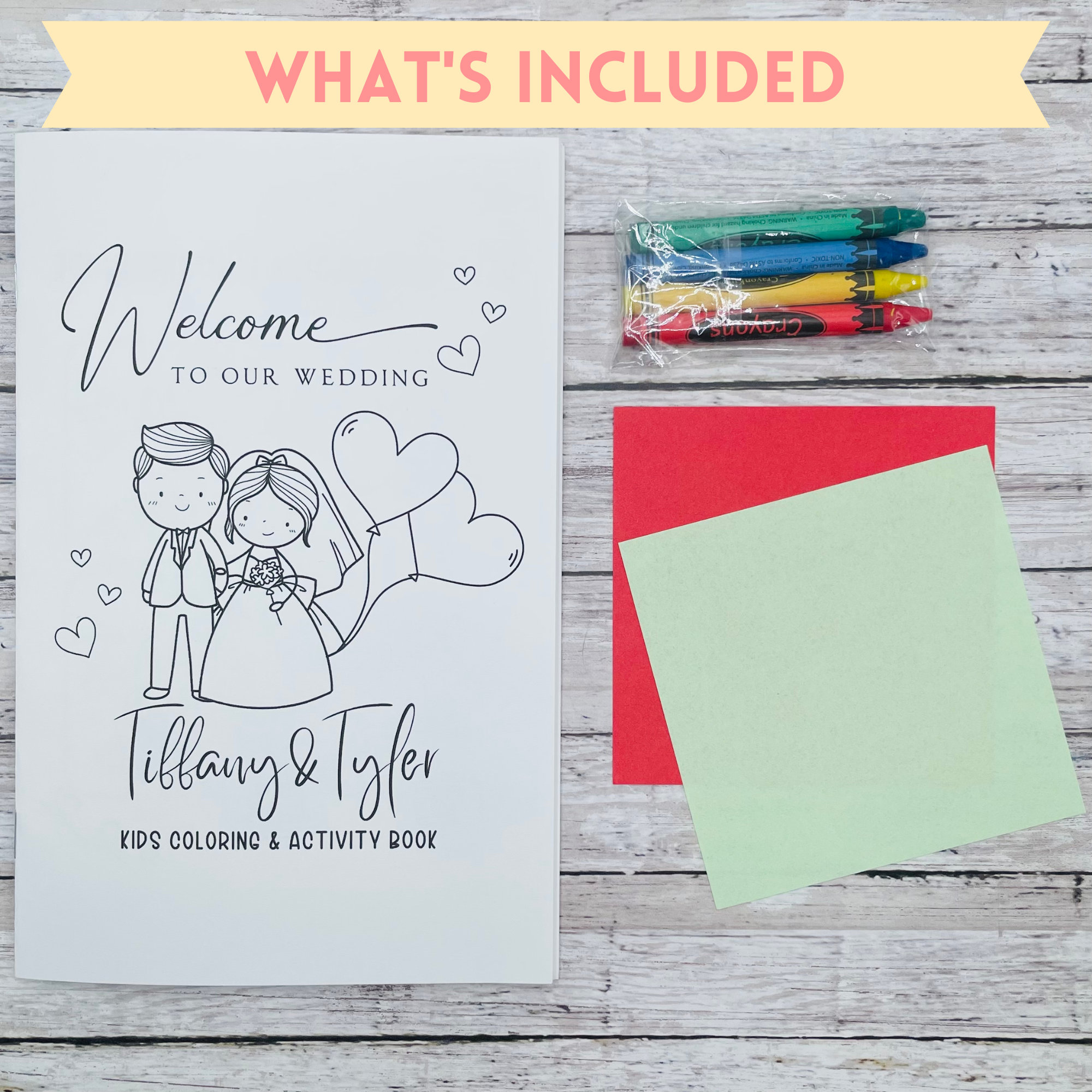 Wedding Activity Book Personalized Kids Activity Book Kids - Etsy