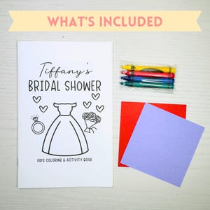 BRIDAL SHOWER Activity Book, Bridal Shower Kids Activity Book, Bridal ...