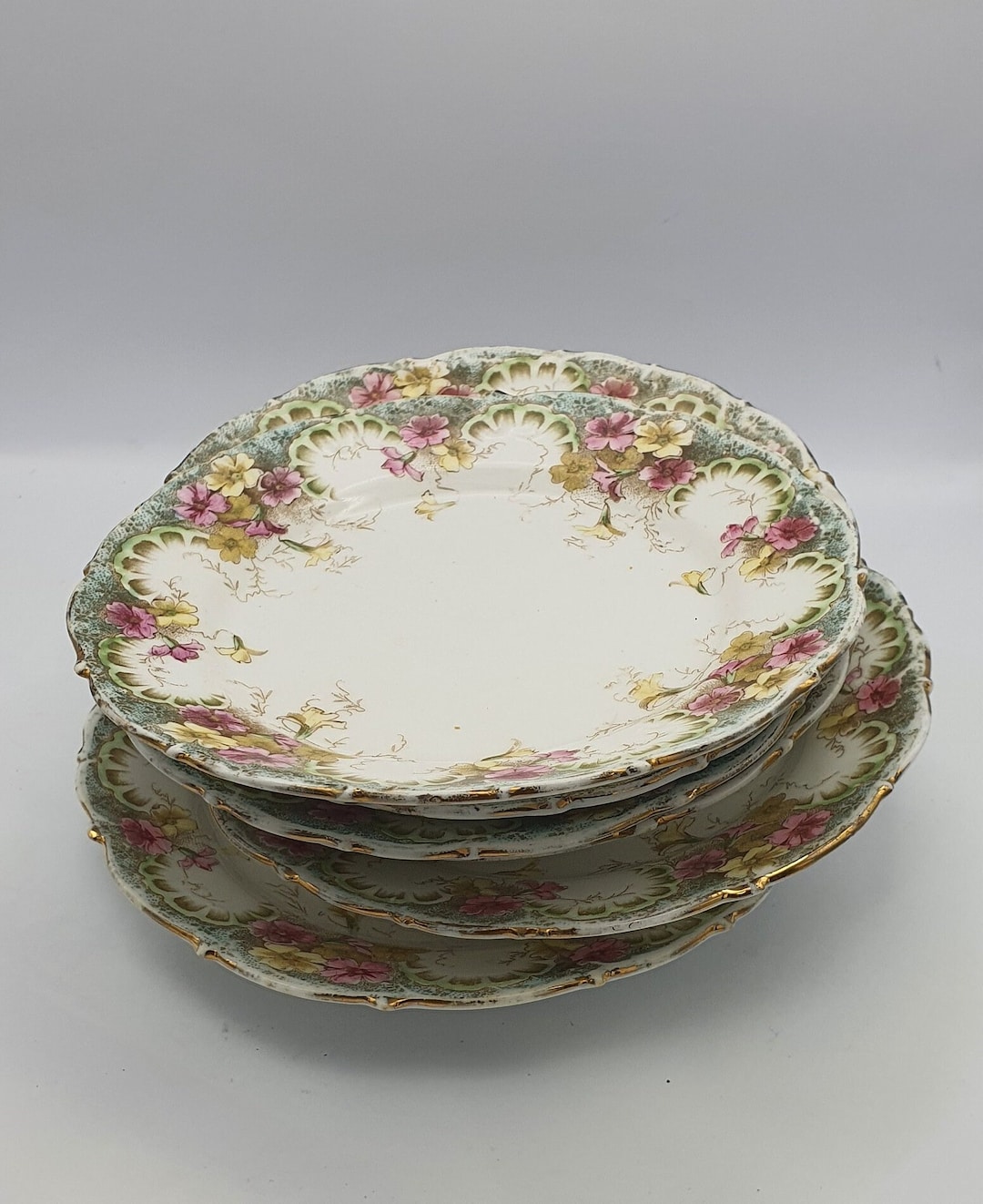 A Stack of 6 Vintage shabby Chic Pretty Floral - Etsy
