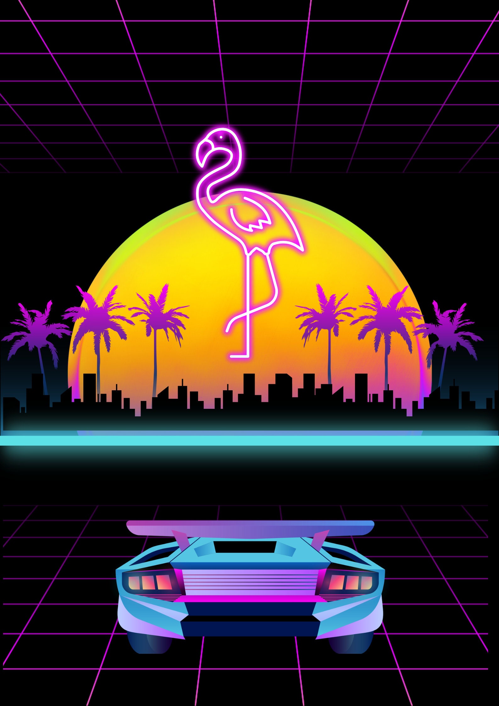 Cool Retro Poster - Etsy