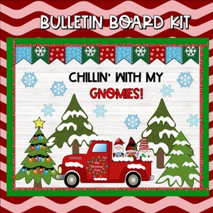 Christmas Gnomes, Holiday Gnomes, Old Truck, Christmas Bulletin Board ...