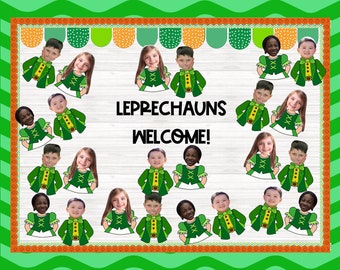 St. Patrick's Day Bulletin Board Kit editable - Etsy