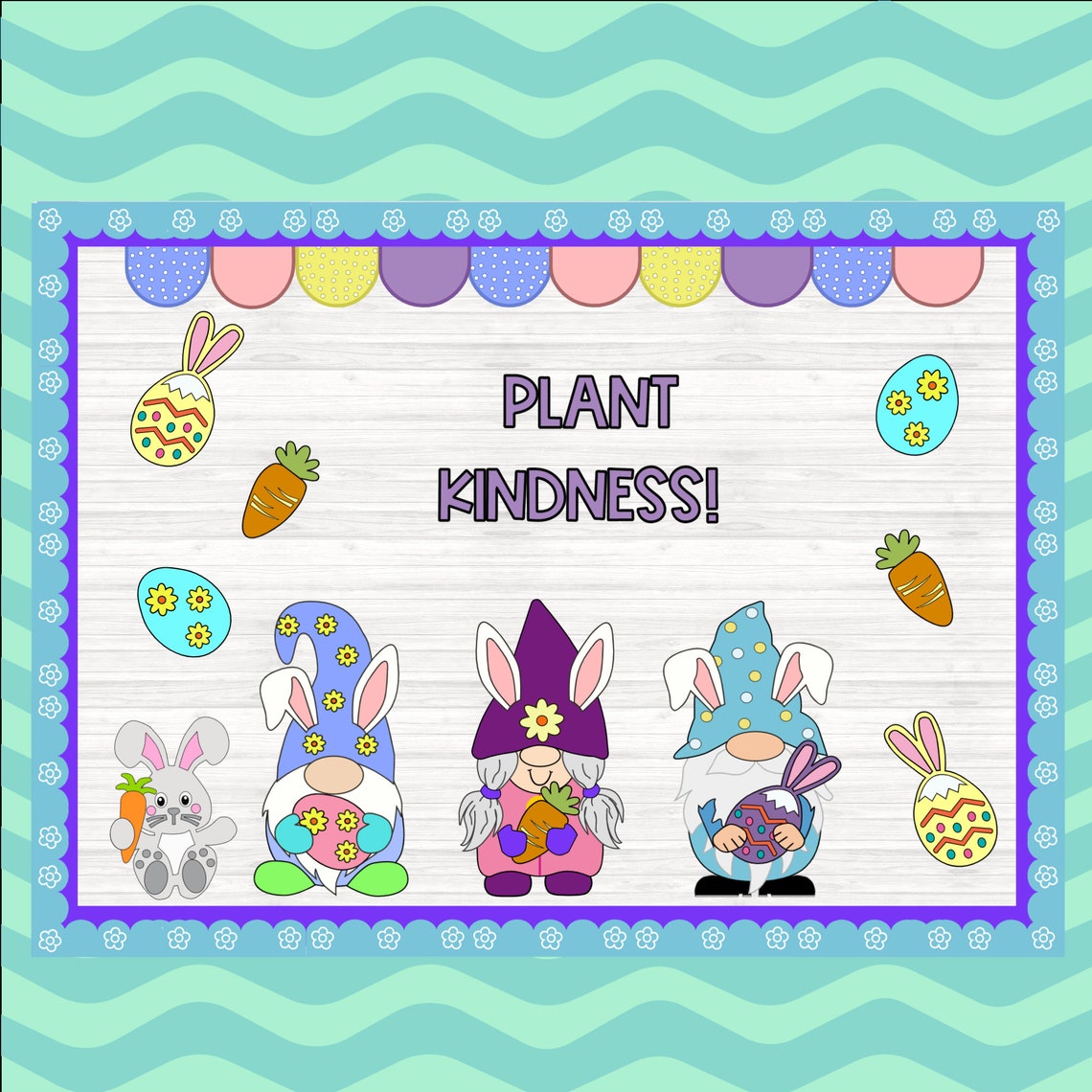 April Bulletin Board, Spring Classroom Décor, Gnomes Bulletin Board ...