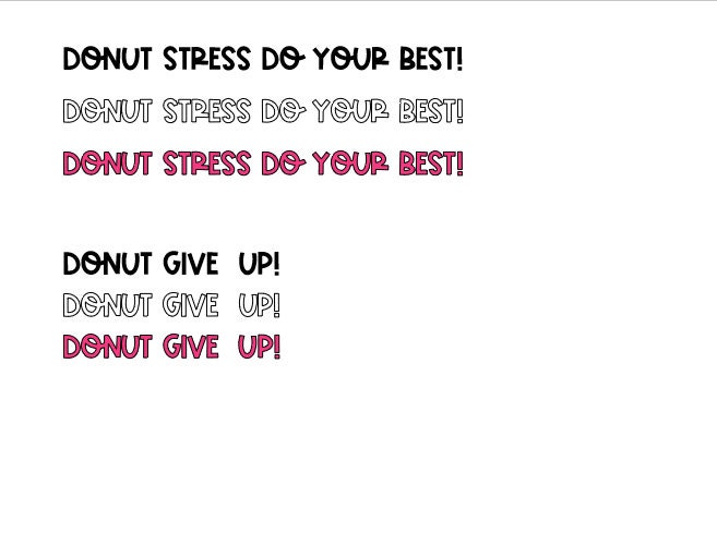 Donut Stress Do Your Best Printable Classroom Bulletin Board Kit / Door ...