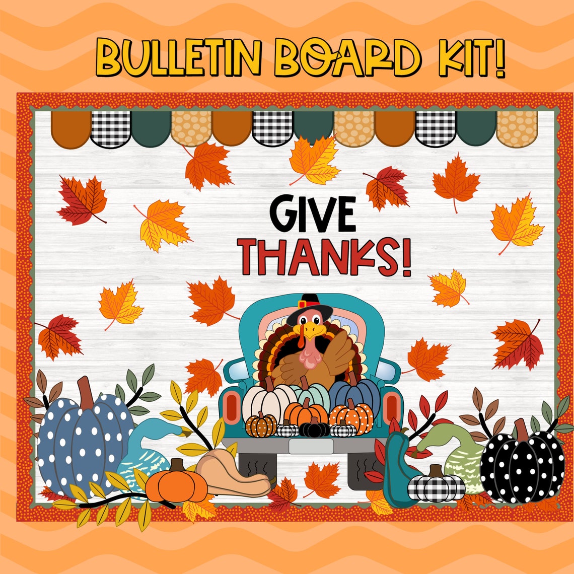 Thanksgiving Bulletin Board, Turkey Day, Pumpkin, Fall, Truck, Bulletin ...