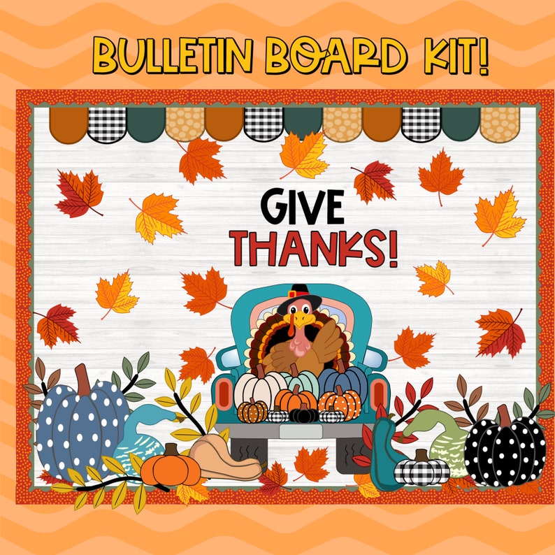 Thanksgiving Bulletin Board, Turkey Day, Pumpkin, Fall, Truck, Bulletin ...