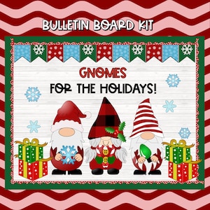 Christmas Gnomes, Holiday Gnomes, Christmas Bulletin Board, Winter ...