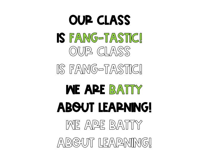 Bat Themed Bulletin Board - Suitable for Halloween or a Bat Unit - Etsy