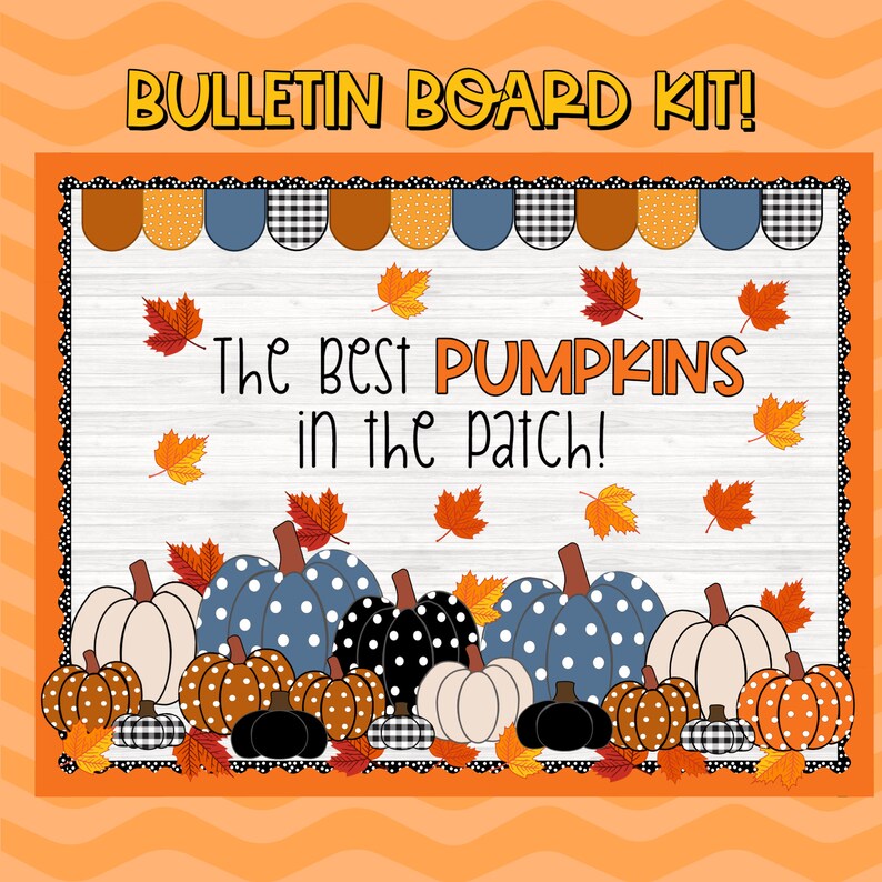 Fall Pumpkins Classroom Decor, Bulletin Board Kit, Classroom Posters ...
