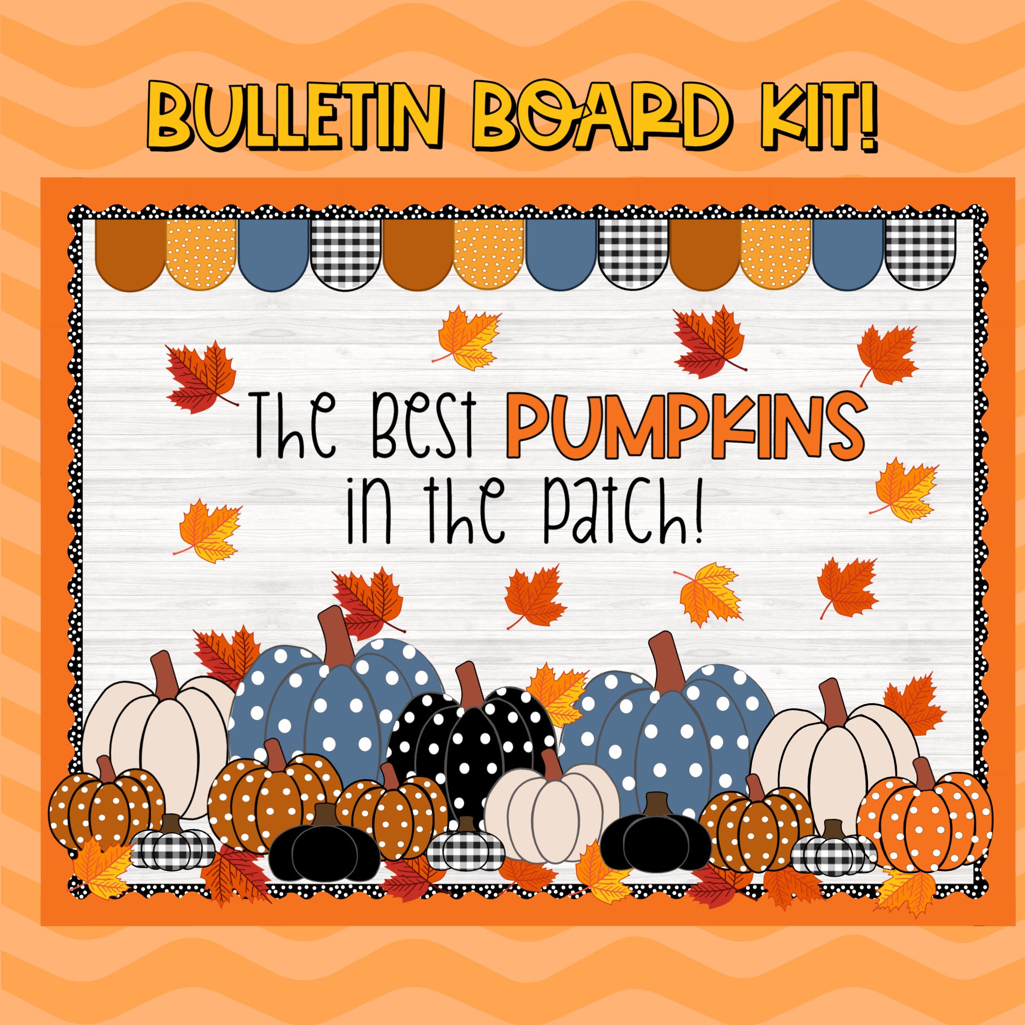 Fall Pumpkins Classroom Decor, Bulletin Board Kit, Classroom Posters ...