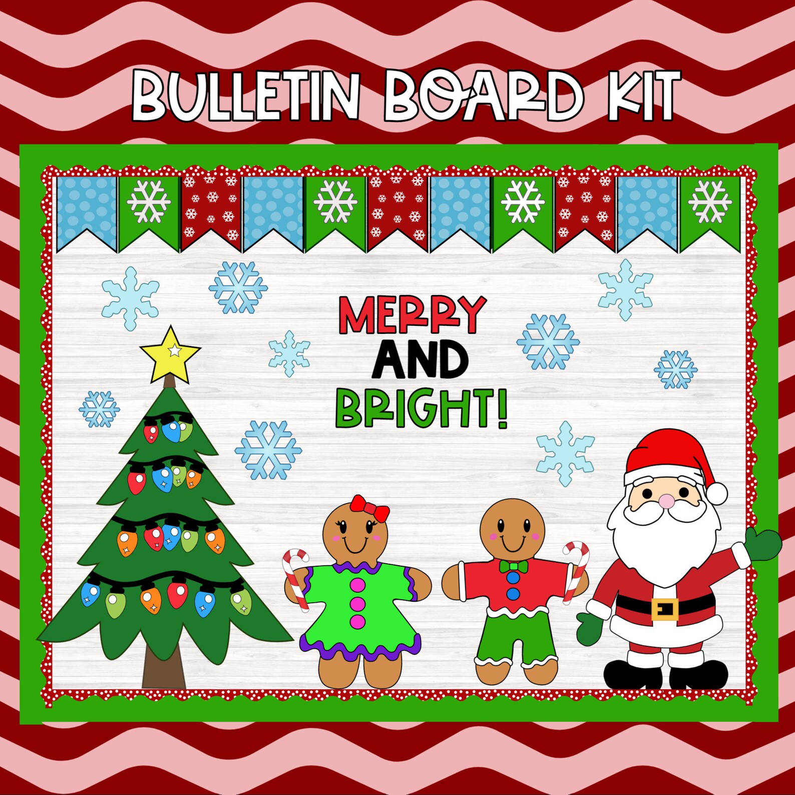 Christmas, Gingerbread Man, Gingerbread Girl, Santa, Christmas Tree ...