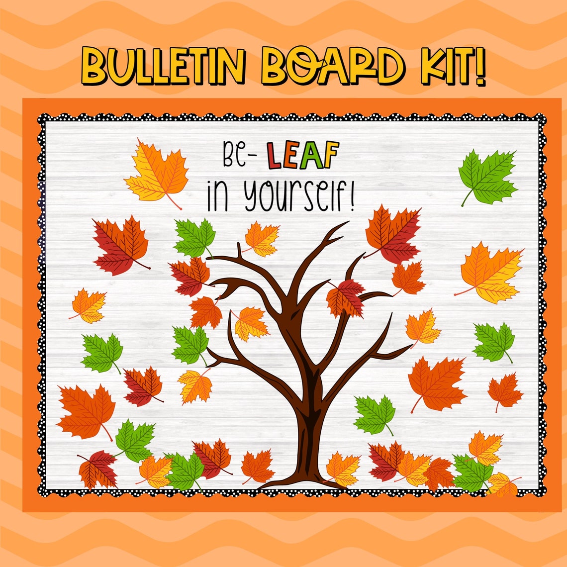 Fall Leaves Bulletin Board | Colorful Leaves Bulletin Board | Fall ...