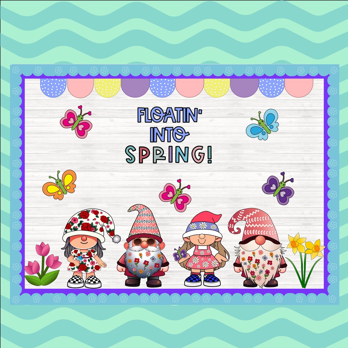 SPRING Bulletin Board | Bulletin Board | Growin' With My Gnomies ...