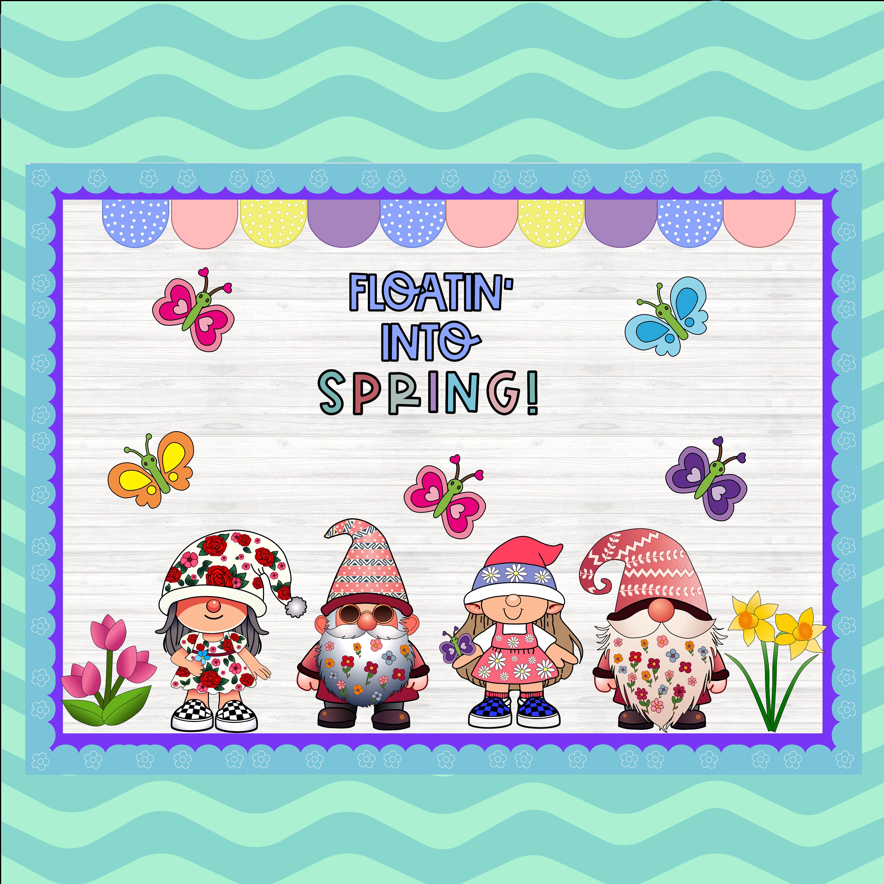 SPRING Bulletin Board | Bulletin Board | Growin' With My Gnomies ...