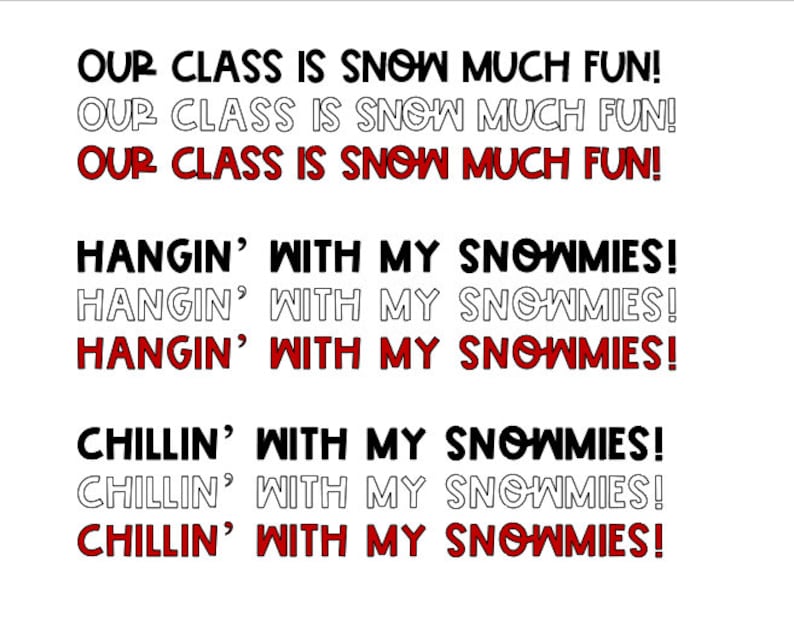 Snowmies, Editable Snowman Bulletin Board Kit - Etsy