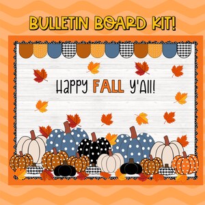Fall Pumpkins Classroom Decor, Bulletin Board Kit, Classroom Posters ...