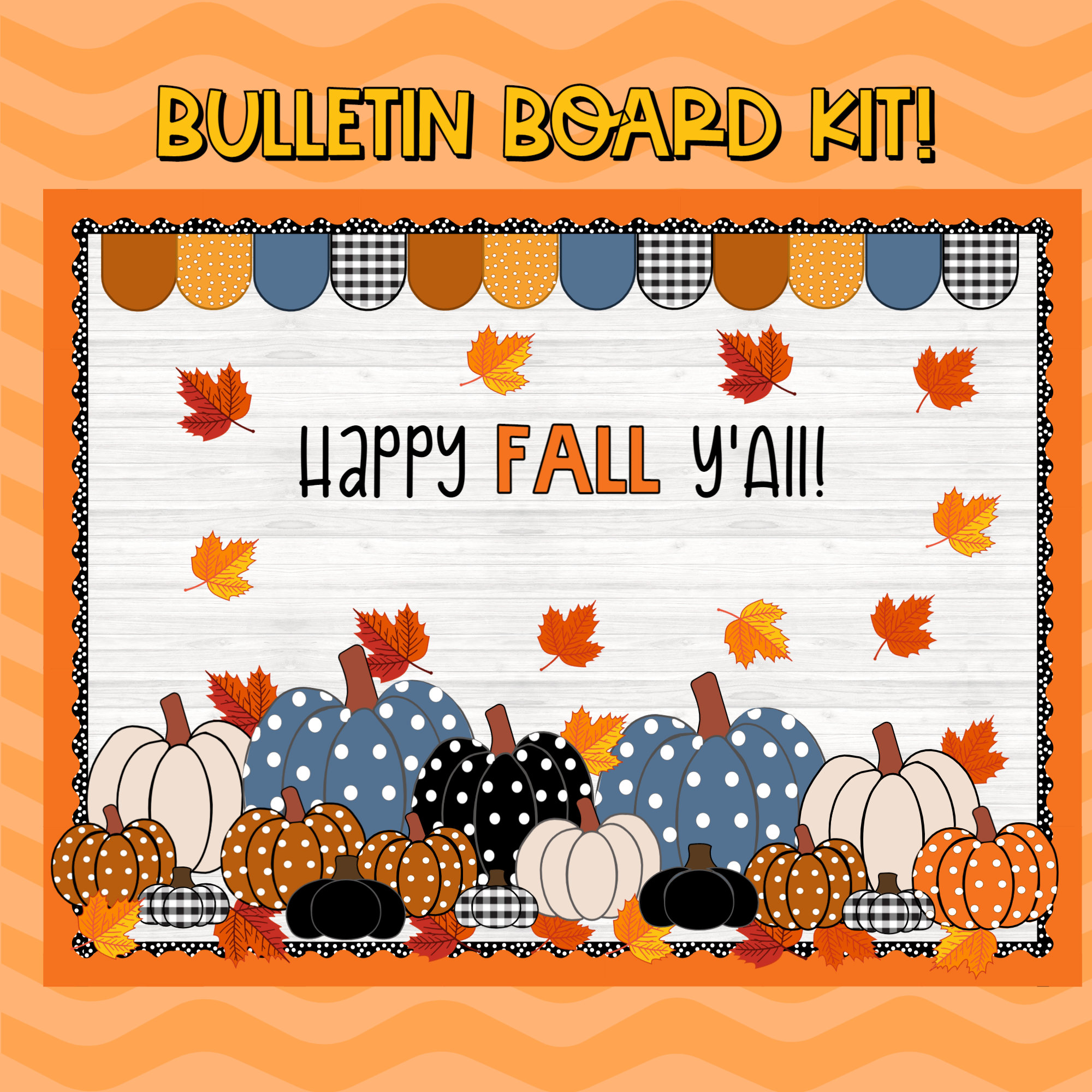 Fall Pumpkins Classroom Decor, Bulletin Board Kit, Classroom Posters ...