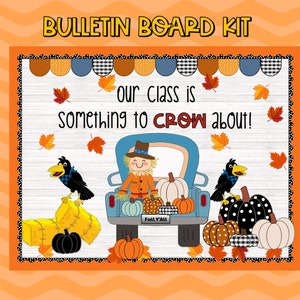 Scarecrow Pumpkin Patch Fall Bulletin Board, Classroom & Door Decor ...
