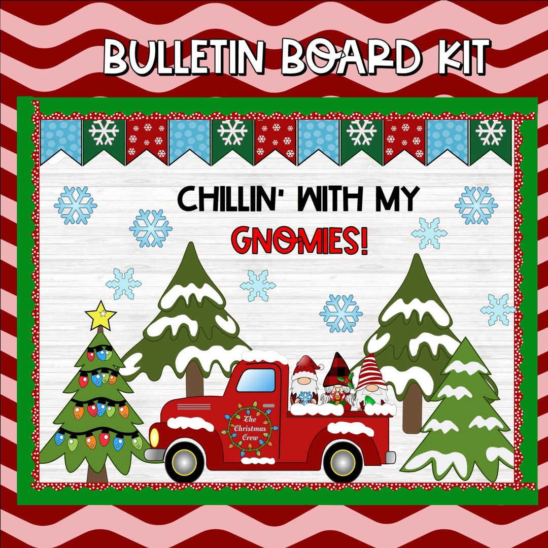 Christmas Gnomes, Holiday Gnomes, Old Truck, Christmas Bulletin Board ...