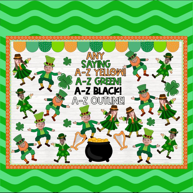 Leprechaun Bulletin Board Craft Activity | Cutest Bulletin Board | St ...