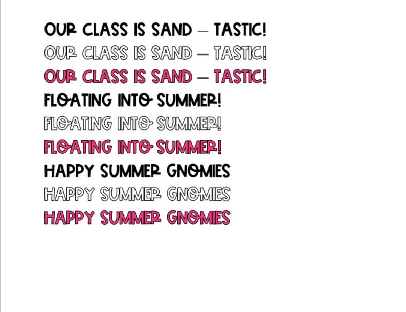 Floating Into Summer - Summer Beach Gnomies - Gnome Bulletin Board Kit ...