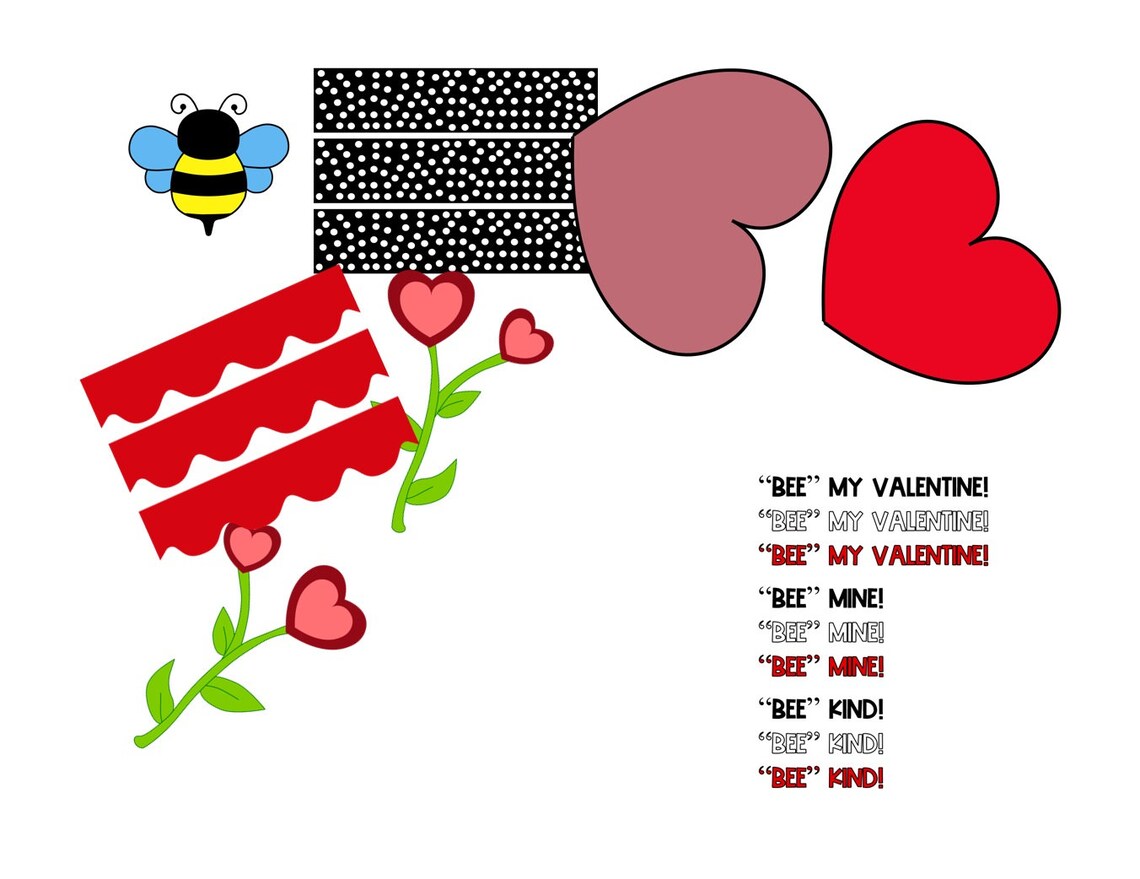 Bee My Valentine Bulletin Board | Children's Faces Bulletin Board - Etsy