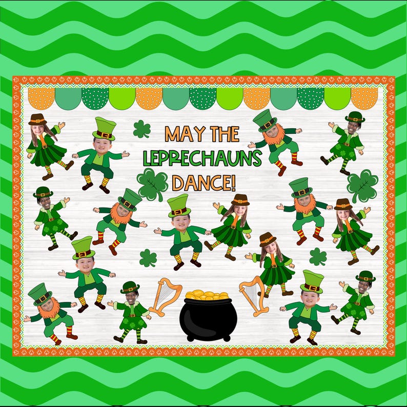 Leprechaun Bulletin Board Craft Activity | Cutest Bulletin Board | St ...