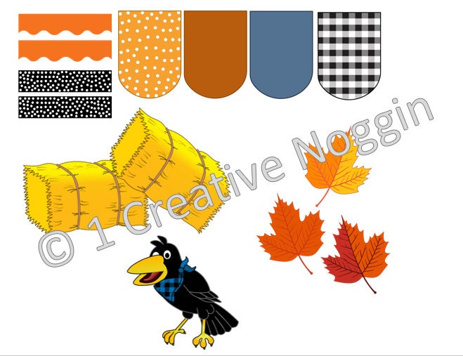 Scarecrow Pumpkin Patch Fall Bulletin Board, Classroom & Door Decor ...