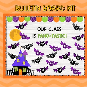 Bat Themed Bulletin Board - Suitable for Halloween or a Bat Unit - Etsy