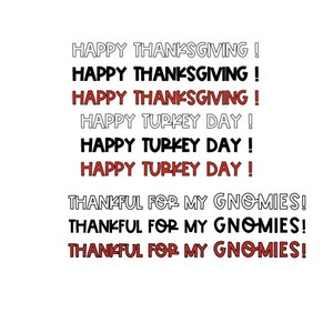 Thanksgiving Gnomies, Fall, Gnomes, Thankful for My Gnomies, Bulletin ...
