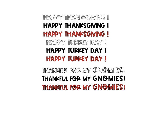 Thanksgiving Gnomies, Fall, Gnomes, Thankful for My Gnomies, Bulletin ...