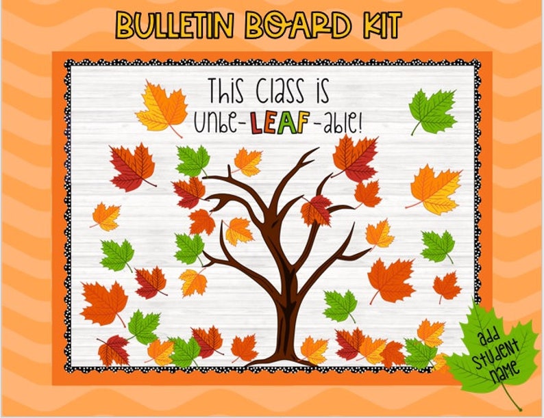 Fall Leaves Bulletin Board | Colorful Leaves Bulletin Board | Fall ...