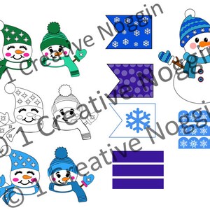 Snowmies, Editable Snowman Bulletin Board Kit - Etsy