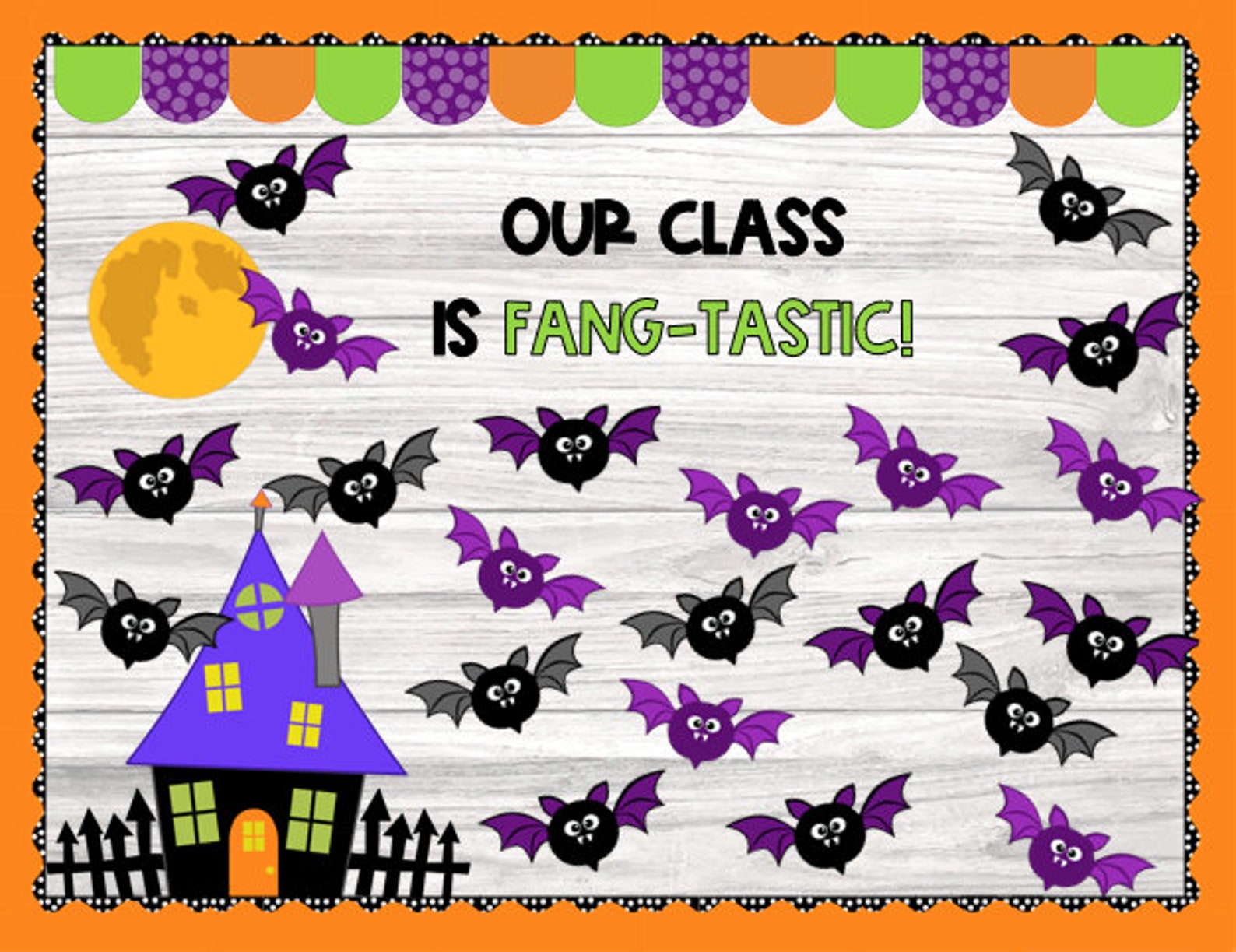 Bat Themed Bulletin Board - Suitable for Halloween or a Bat Unit - Etsy