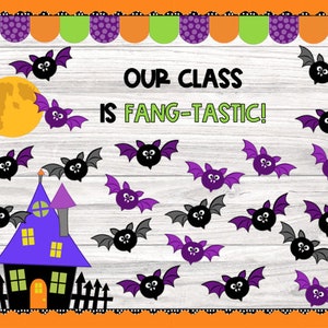 Bat Themed Bulletin Board - Suitable for Halloween or a Bat Unit - Etsy